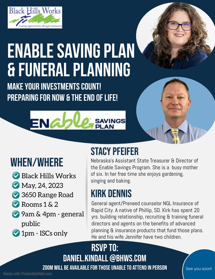 Enable Saving Plan & Funeral Planning - Black Hills Works